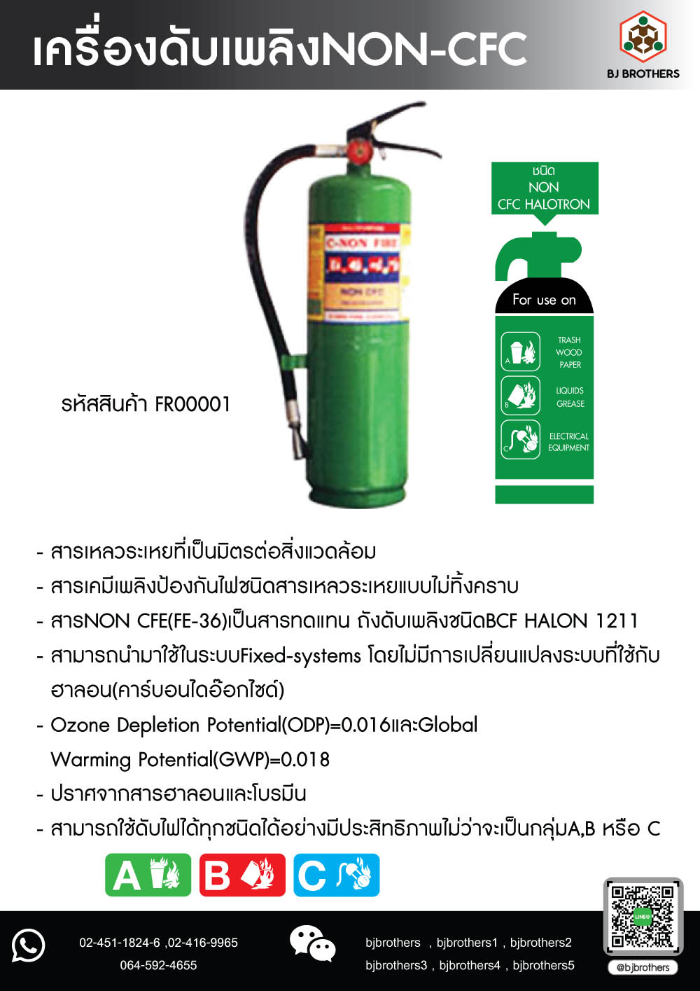 อุปกรณ์ดับเพลิงฉุกเฉิน ใช้งานง่าย ปลอดภัย